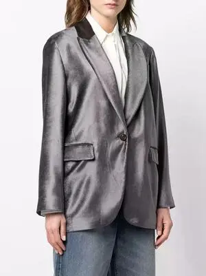 Brunello Cucinelli Chain-trim Single-breasted Blazer