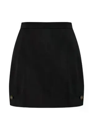 Versace Medusa-button Wool Mini Skirt