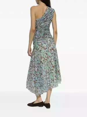 Tory Burch Floral-print Asymmetric Dress