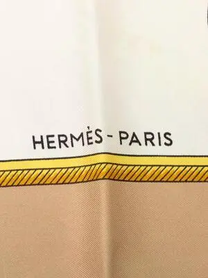 Hermès 1990-2015 Les Voitures A Transformation Silk Scarf 90 Scarves