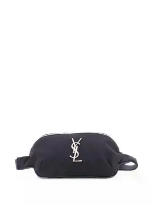 Saint Laurent Classic Monogram Canvas Belt Bag - Black