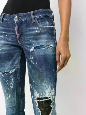 Dsquared2 Splatter-detail Skinny Jeans