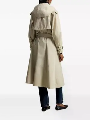 Polo Ralph Lauren Buckled Scarf A-line Trench Coat