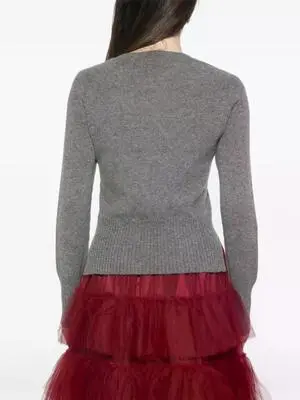 Simone Rocha Crystal-embellished Cashmere Cardigan
