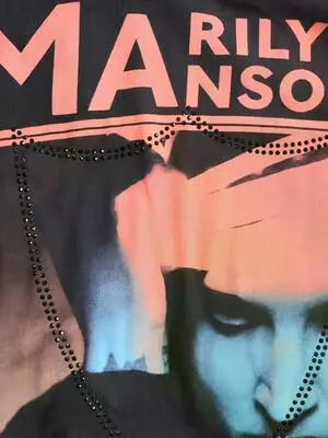 HTC LOS ANGELES Marilyn Manson Lux Graphic-print T-shirt