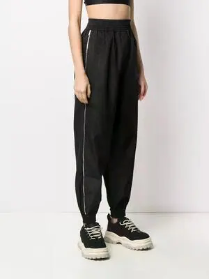 COUNTY OF MILAN County Side Zip Track Pants - Black