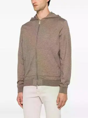 Jacob Cohen Zip-up Jersey Hoodie