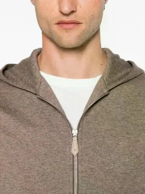 Jacob Cohen Zip-up Jersey Hoodie