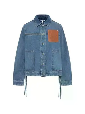 Loewe Anagram-patch Leather Jacket