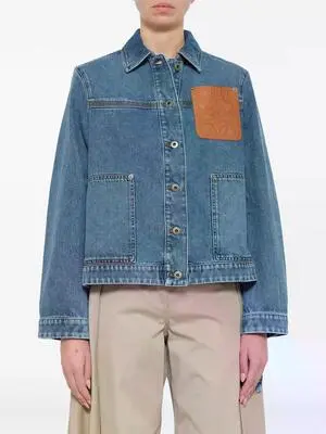 Loewe Anagram-patch Leather Jacket