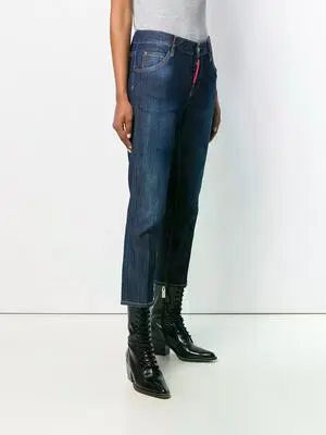 Dsquared2 Cropped Girlfriend Fit Jeans