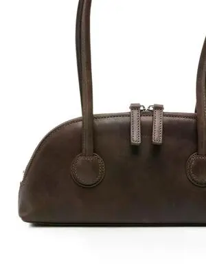 MARGESHERWOOD Bessette Curved-zip Shoulder Bag - Brown
