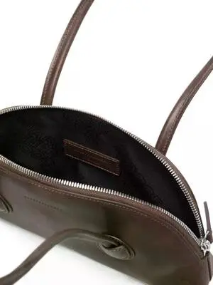 MARGESHERWOOD Bessette Curved-zip Shoulder Bag - Brown