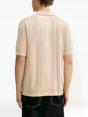 Marc O'polo Ribbed-knit Zip-up Polo Shirt