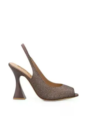 KAT MACONIE Musks Glitter-effect Sandals - Pink