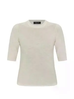 Fabiana Filippi Sequin-embellished Short-sleeve T-shirt - Neutrals