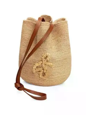 Ruslan Baginskiy The Hatbag Straw Shoulder Bag