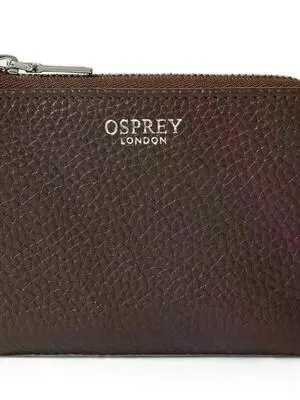 OSPREY Medium Core Leather Zip-around Wallet - Brown