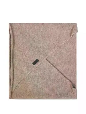 Brunello Cucinelli Monili-embroidered Triangular Scarf - Brown