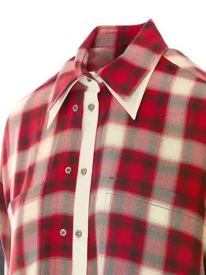 Pinko Check-motif Shirt With Chest Pockets