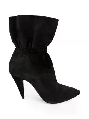 Saint Laurent Tienne Elastic Ankle Boots - Black