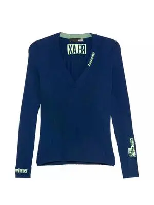 Moschino V-neck Sweater - Blue