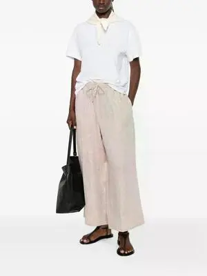 TOTEME Summer Drawstring Palazzo Pants