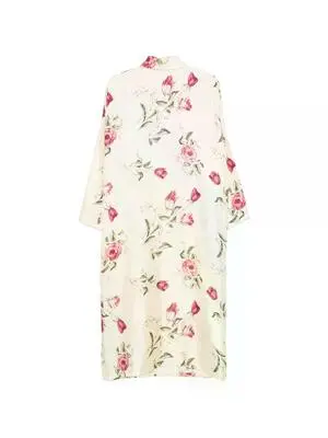 Antonio Marras Floral-print Shirt Midi Dress