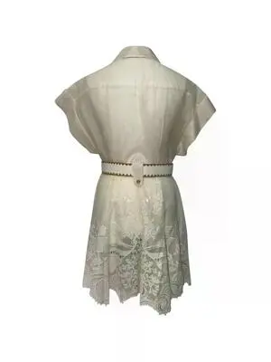 Zimmermann Postcard Belted Broderie Dress
