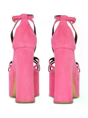 Balmain Cam 160mm Suede Platform Sandals