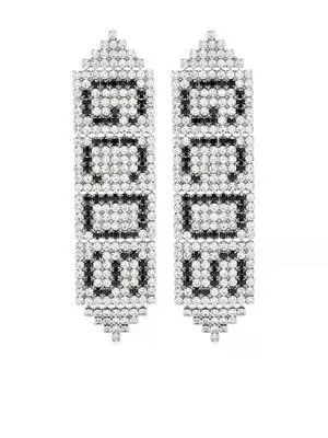 Gcds Logo Earrings - Silver