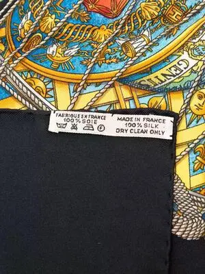 Hermès 20th Century Les Tambours Silk Scarf 90 Scarves