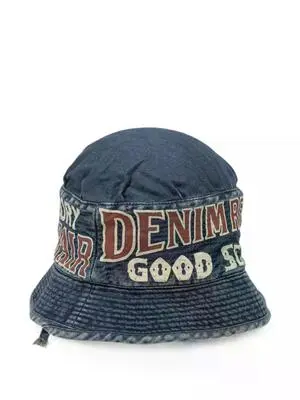 Kapital Laundry Logo-print Bucket Hat - Blue