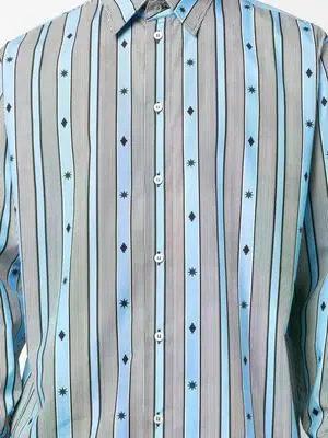 COUNTY OF MILAN Striped Button-up Shirt