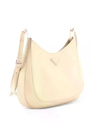 Prada Cleo Spazzolato Leather Large Hobo Bag