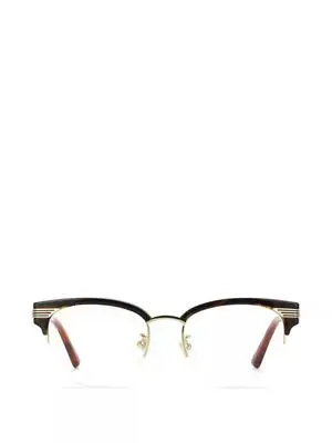Gucci Square-frame Glasses - Brown