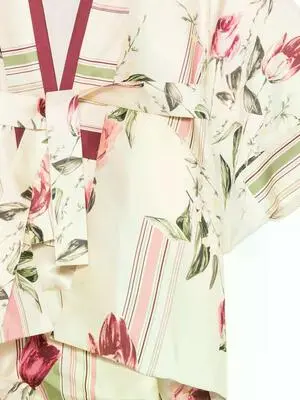 Antonio Marras Floral-print Belted Jacket