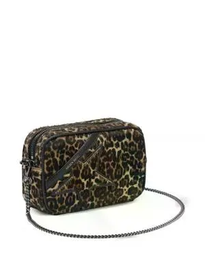 GOLDEN GOOSE Mini Star Animal-print Shoulder Bag - Brown