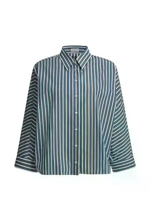 Brunello Cucinelli Striped Shirt - Blue
