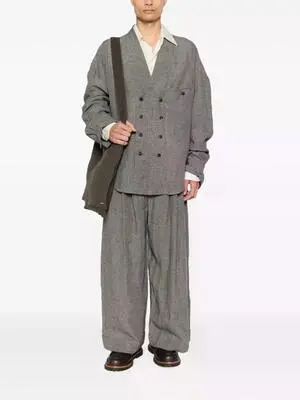 ZIGGY CHEN Prince Of Wales Double-breasted Jacket