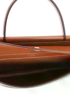 Burberry Horseferry Print Canvas And Leather Shoulder Bag
