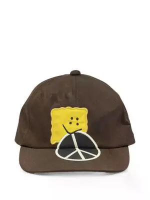 Kapital Peace-motif Cap - Brown