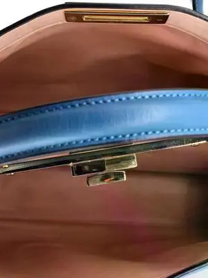 Fendi Peekaboo Iseeu Bag Leather Medium Satchel - Blue