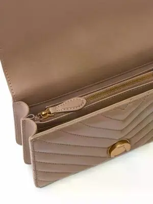 Pinko Chevron-quilted Love Birds Shoulder Bag