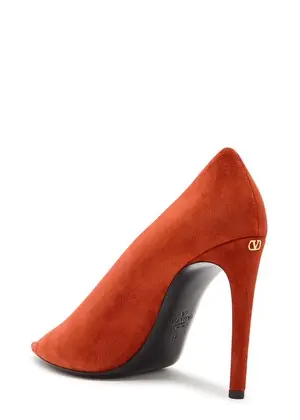 Valentino Garavani Révélé 105 Suede Pumps - Orange