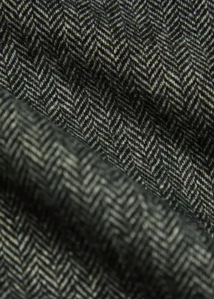 BLAZÉ MILANO Coci Herringbone Wool-blend Mini Skirt