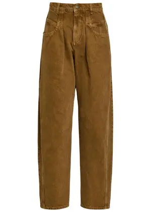 Isabel Marant Étoile Lisha Barrel-leg Jeans - Bronze