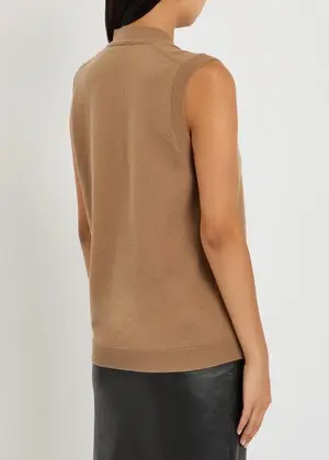BLAZÉ MILANO Highland Wool And Cashmere-blend Vest - Brown