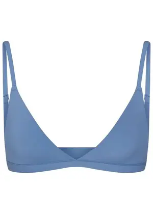 SKIMS Stretch-jersey Triangle Bralette - Blue