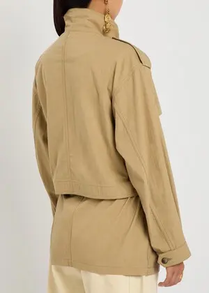 Isabel Marant Étoile Adelys Cotton-blend Gabardine Trench Jacket